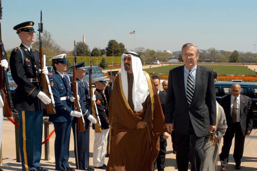 DVIDS - Images - Secretary Rumsfeld escorts Kuwait's Minister of State ...