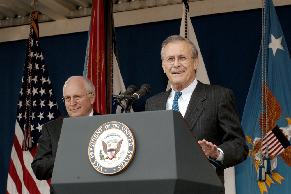 DVIDS - Images - Secretary Rumsfeld introduces Vice President Cheney at ...