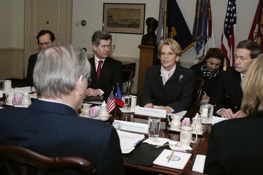 DVIDS - Images - French Minister of Defense Michelle Alliot-Marie meets ...