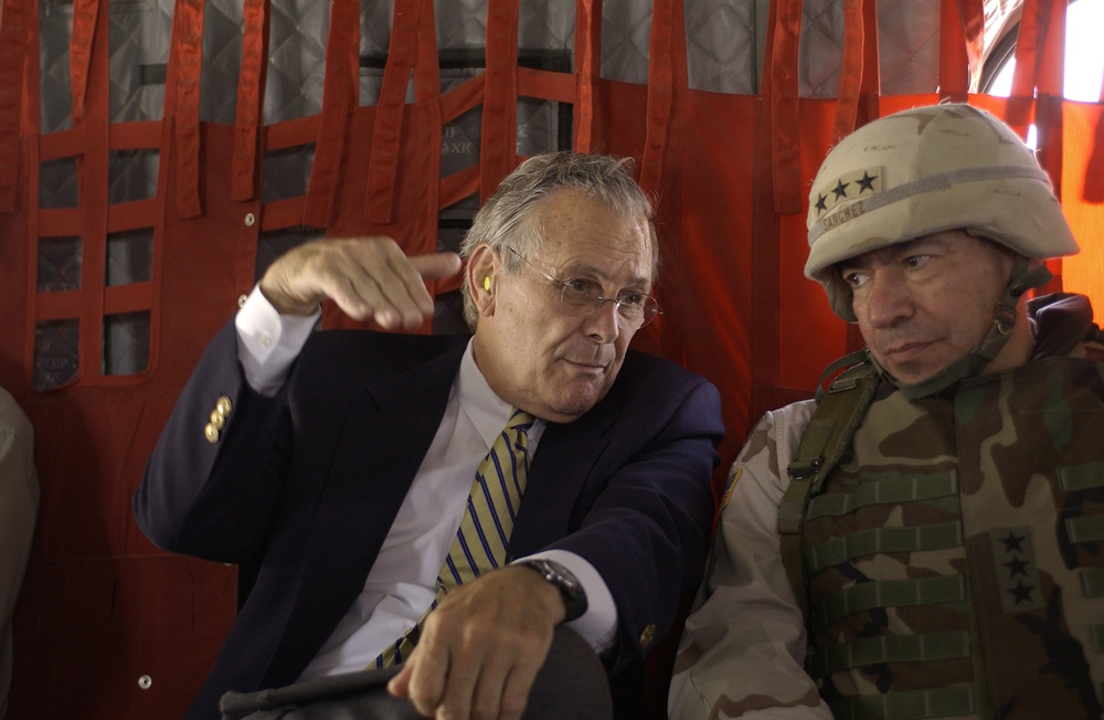 DVIDS - Images - Secretary Rumsfeld and Lt. Gen. Sanchez reflect on the ...
