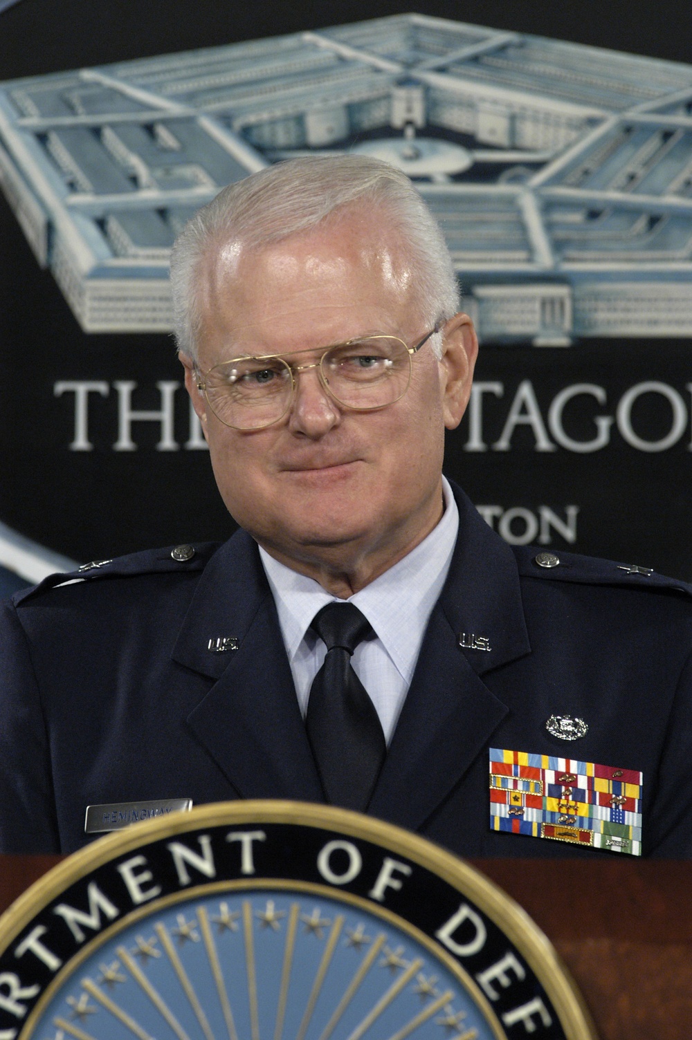 DVIDS - Images - Brig. Gen. Thomas L. Hemingway updates reporters on ...