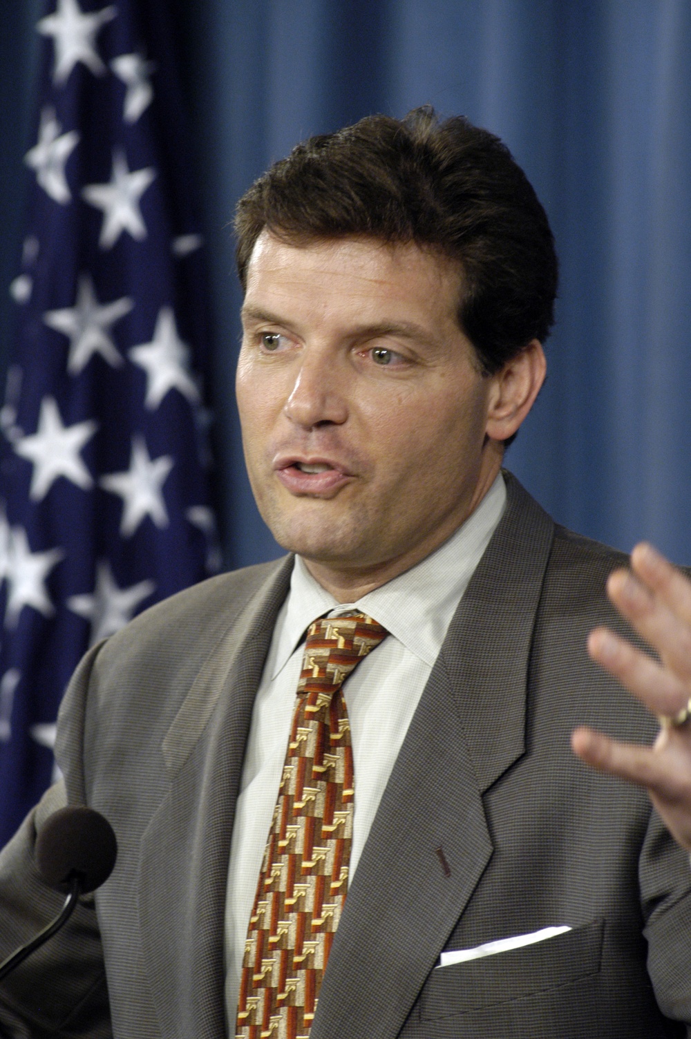 DVIDS - Images - Lawrence Di Rita holds a press conference in the Pentagon.