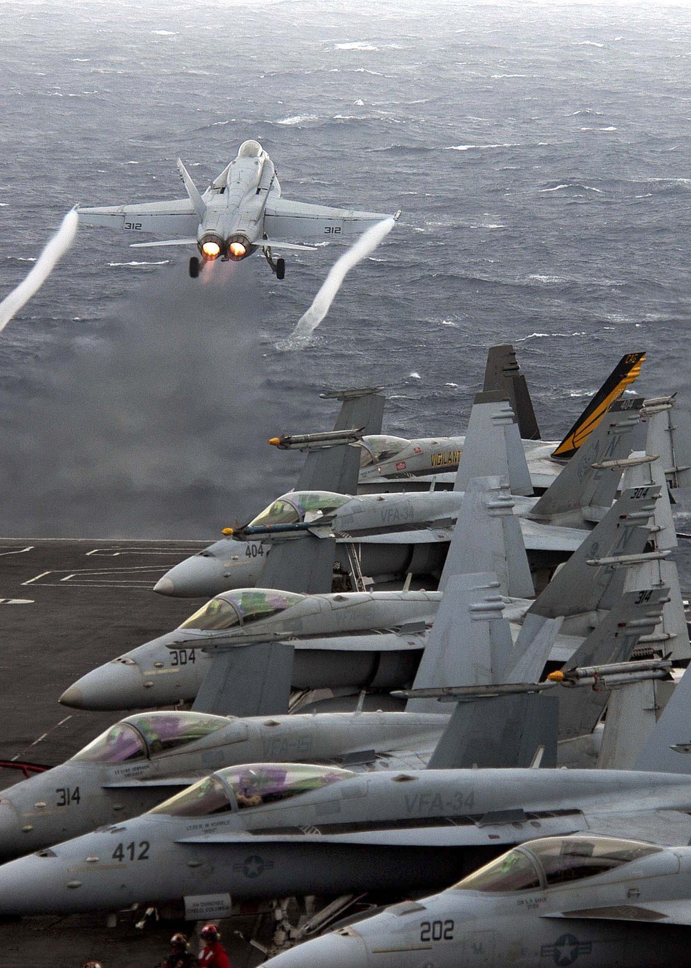 DVIDS - Images - An F/A-18C Hornet aircraft is catapulted off the ...