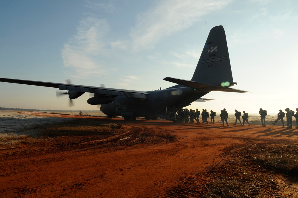 DVIDS - Images - A U.S. Air Force C-130 Hercules parks at a drop zone ...