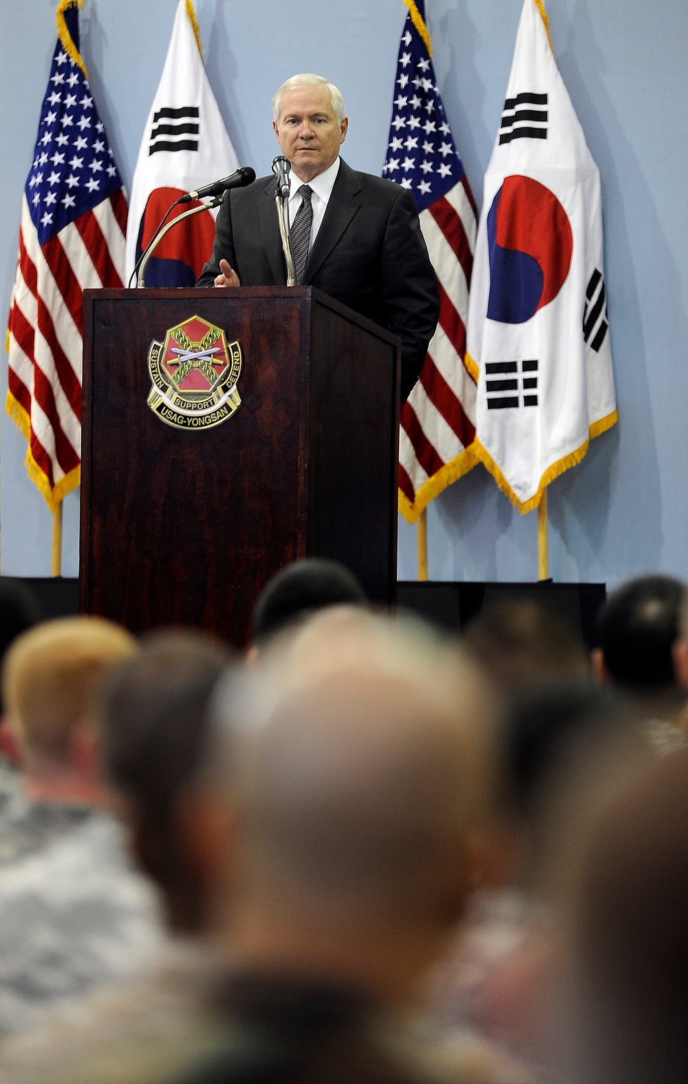 DVIDS - Images - Secretary Gates gives his remarks to U.S. and Korean ...
