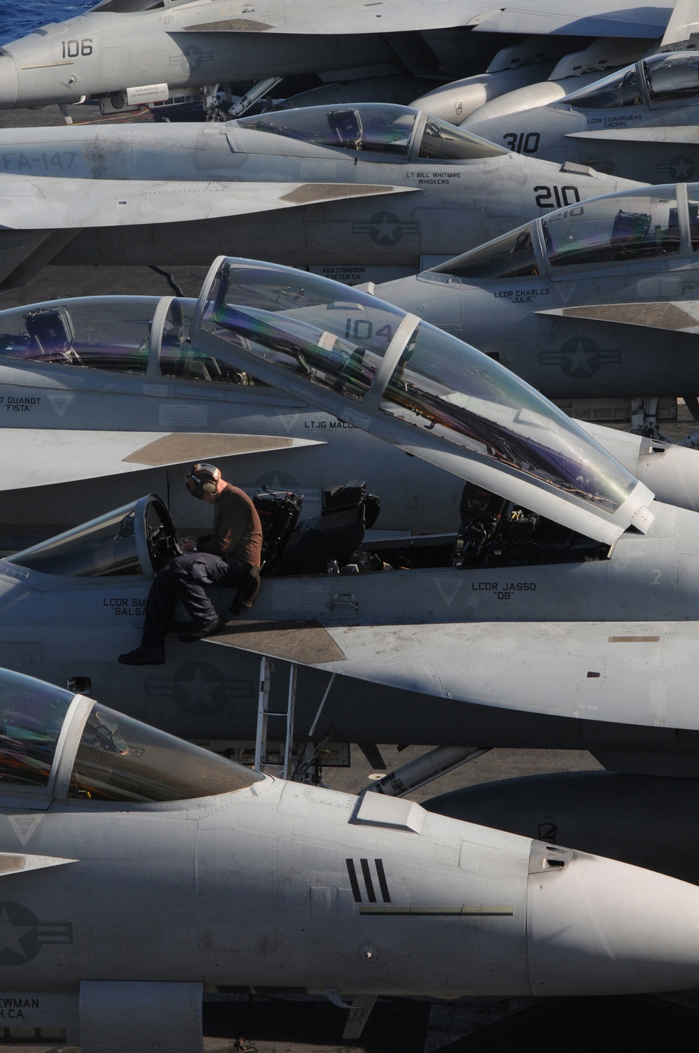 DVIDS - Images - Airman Robert Haack prepares an F/A-18F Super Hornet ...