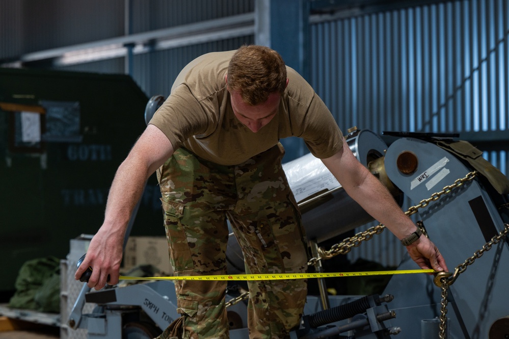 DVIDS - Images - AMC Airmen palletize cargo on a KC-46 during Talisman ...