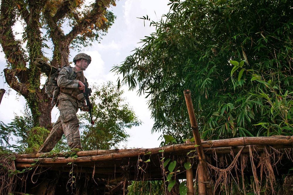 DVIDS - Images - Army 1st Lt. Shane Joyce leads a patrol across a ...