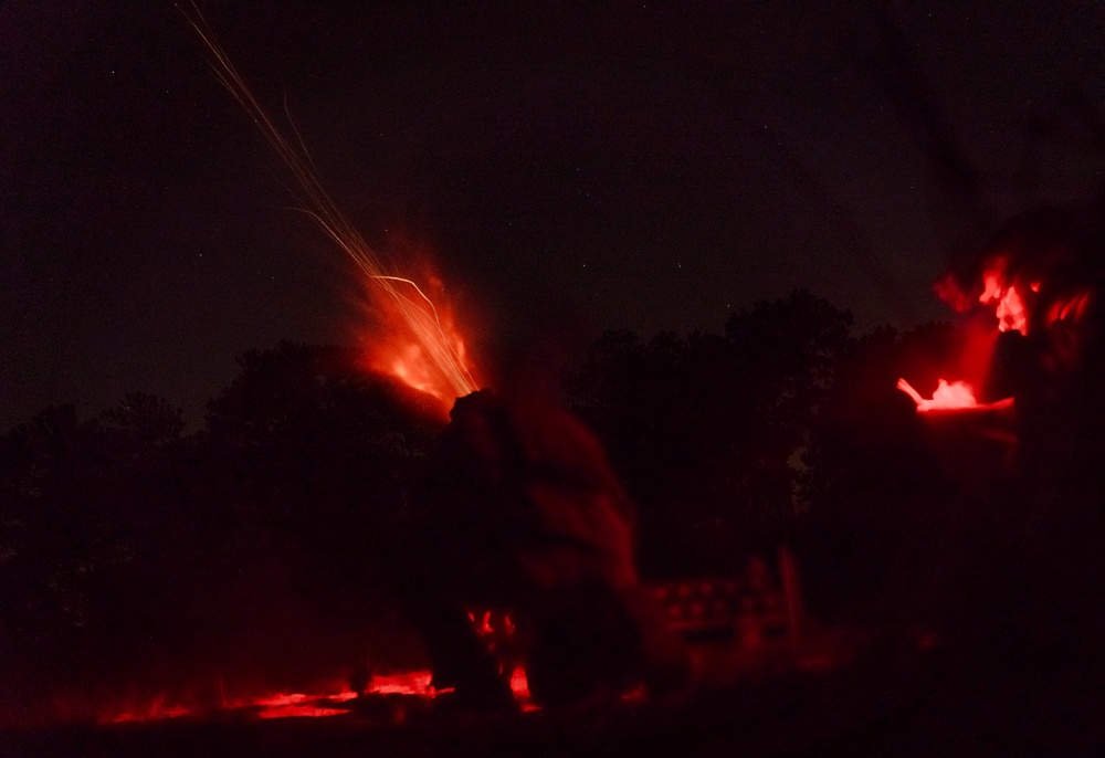 DVIDS - Images - White Devils fire mortars at night during Devil ...
