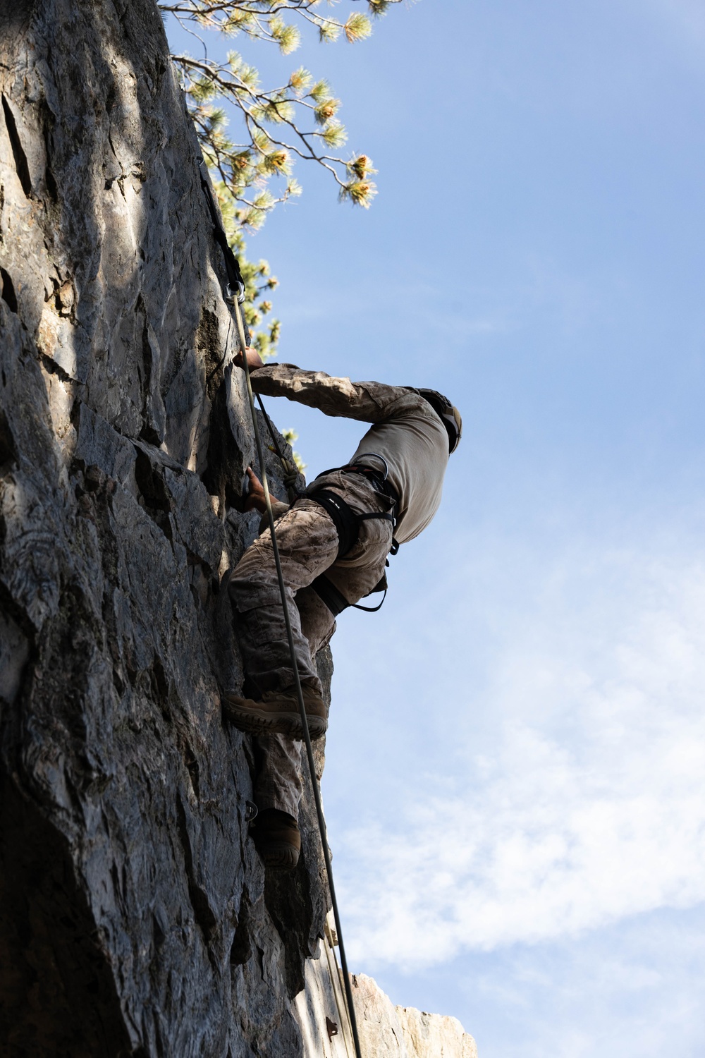 DVIDS - Images - V35 Marines conduct top rope climbing during Assault ...