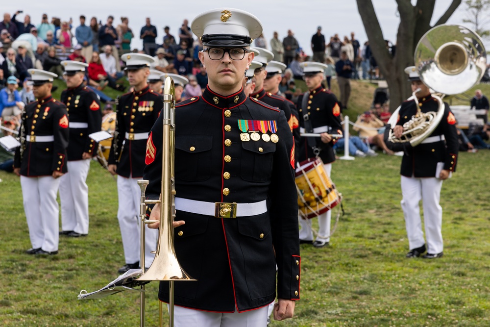DVIDS - Images - Marine Week Boston 2025: Quantico Marine Band at Marblehead welcome ceremony ...