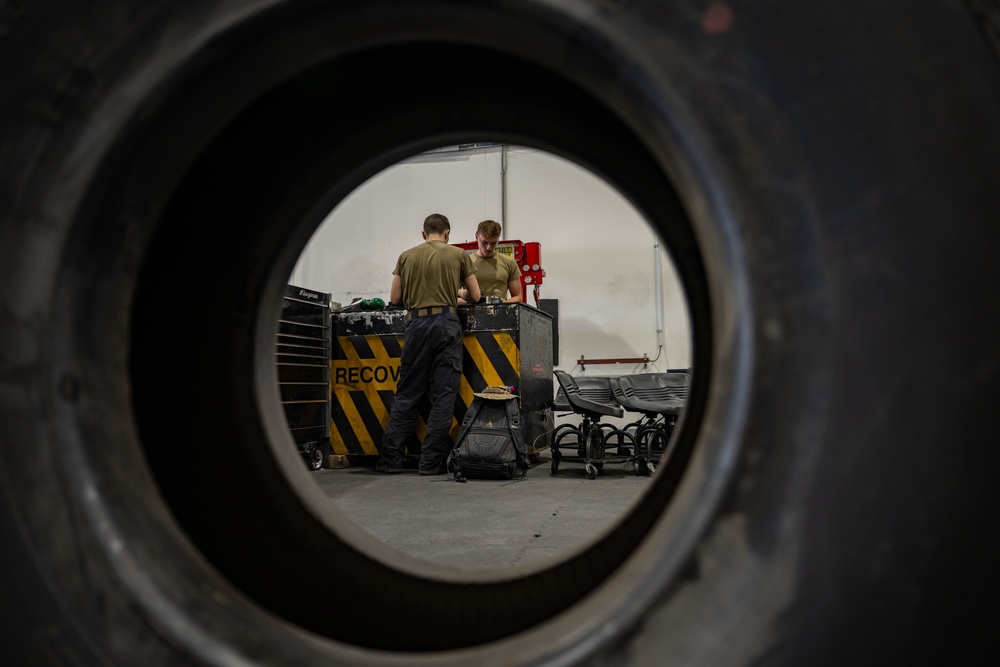 DVIDS - Images - Turning Precision: Wheel and Tire Airmen of the 379th ...