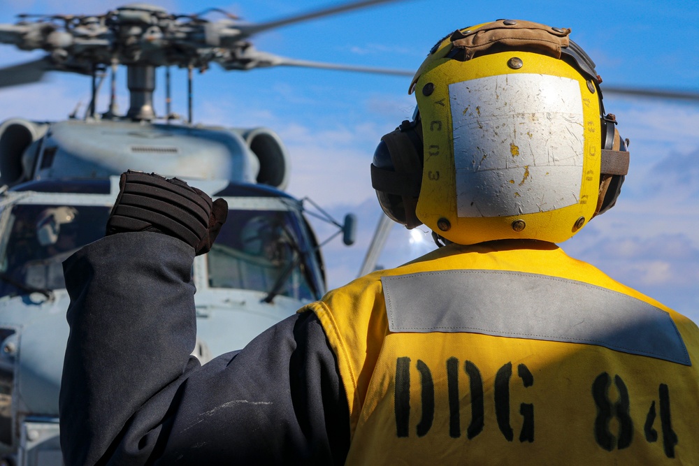 DVIDS - Images - BM1 Jason Carpenter signals to pilots during exercise ...