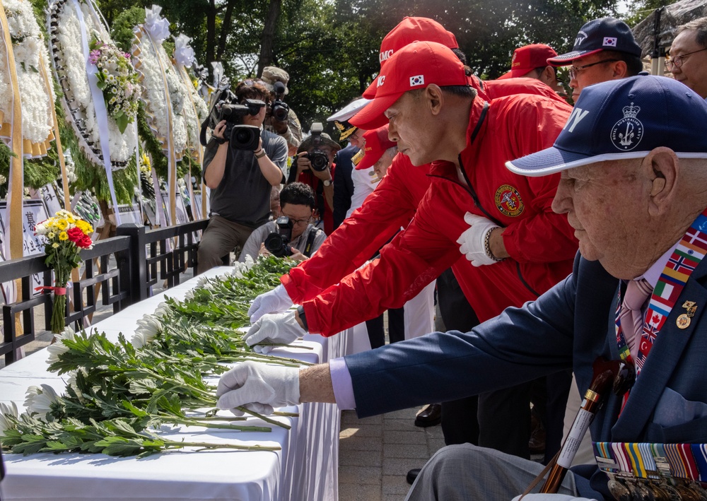 DVIDS - Images - MARFORK Marines participate in Floral Tribute honoring ...