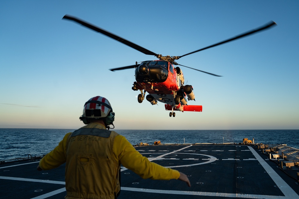 DVIDS - Images - Coast Guard Cutter Bertholf conducts flight operations ...