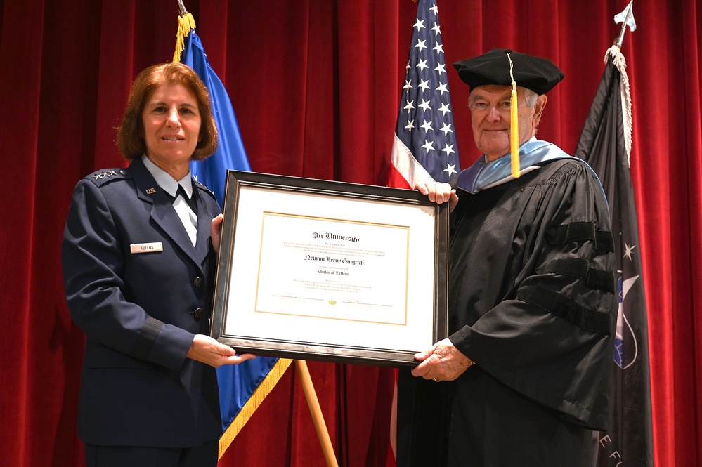 DVIDS - Images - Gingrich received honorary doctorate from Air ...