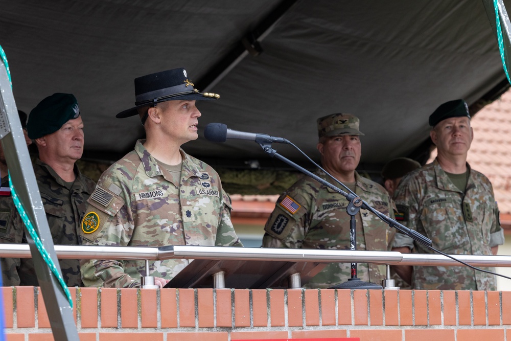 DVIDS - Images - Lt. Col. Nimmons speaks during transfer of authority ...