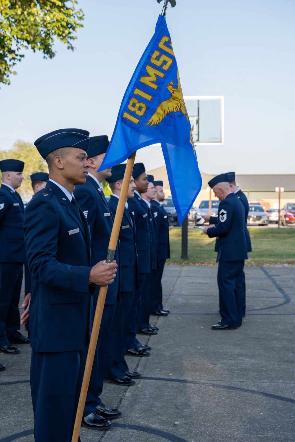 DVIDS - Images - 181st Communications Squadron conduct blues inspection [Image 3 of 4]