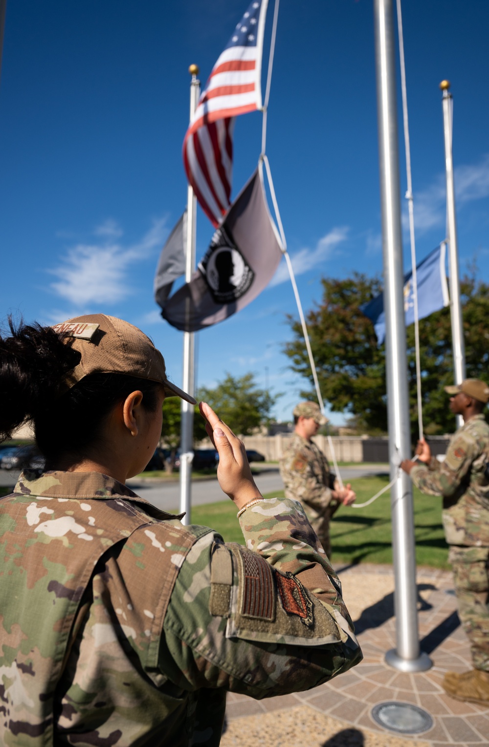 DVIDS - Images - AFMAO Airmen Practice Flag Detail Training [Image 9 of 11]