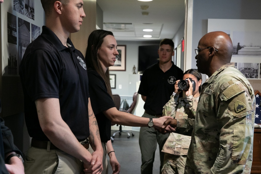 DVIDS - Images - Guards at Arlington National Cemetery are presented ...
