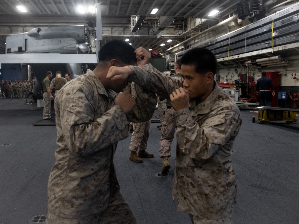 DVIDS - Images - 22nd MEU(SOC) | Marines Conduct MCMAP During Deployment [Image 1 of 6]