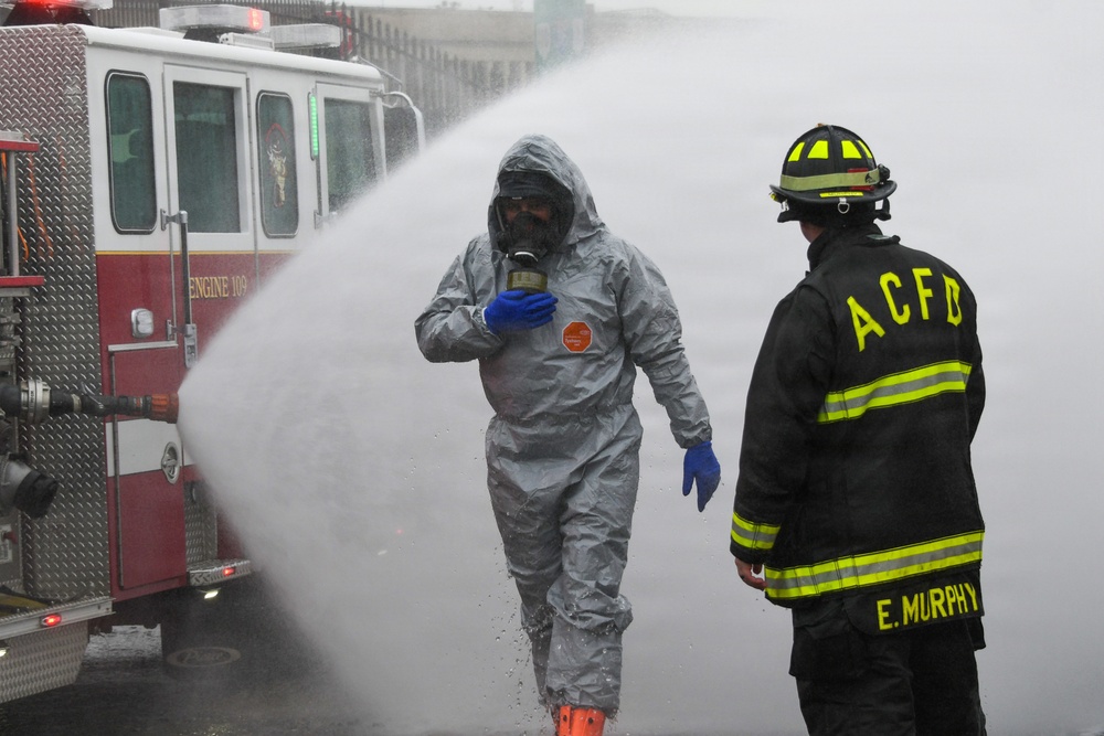 DVIDS - Images - An Emergency Response Team member dressed in a safe ...