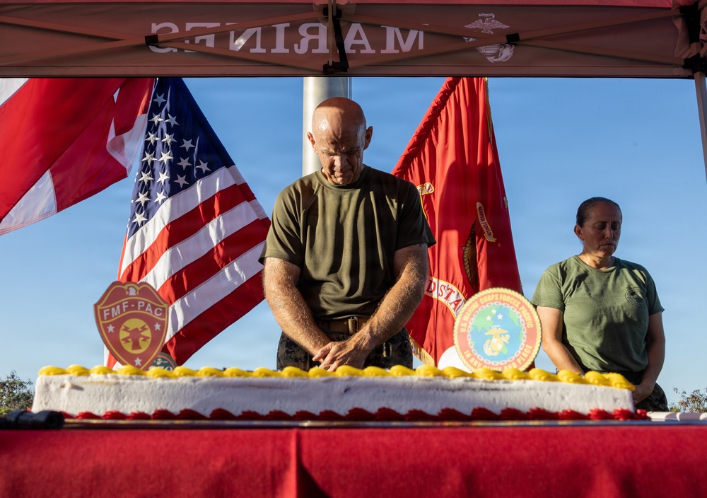 DVIDS - Images - HQSVCBN MARFORPAC conducts physical training and cake ...