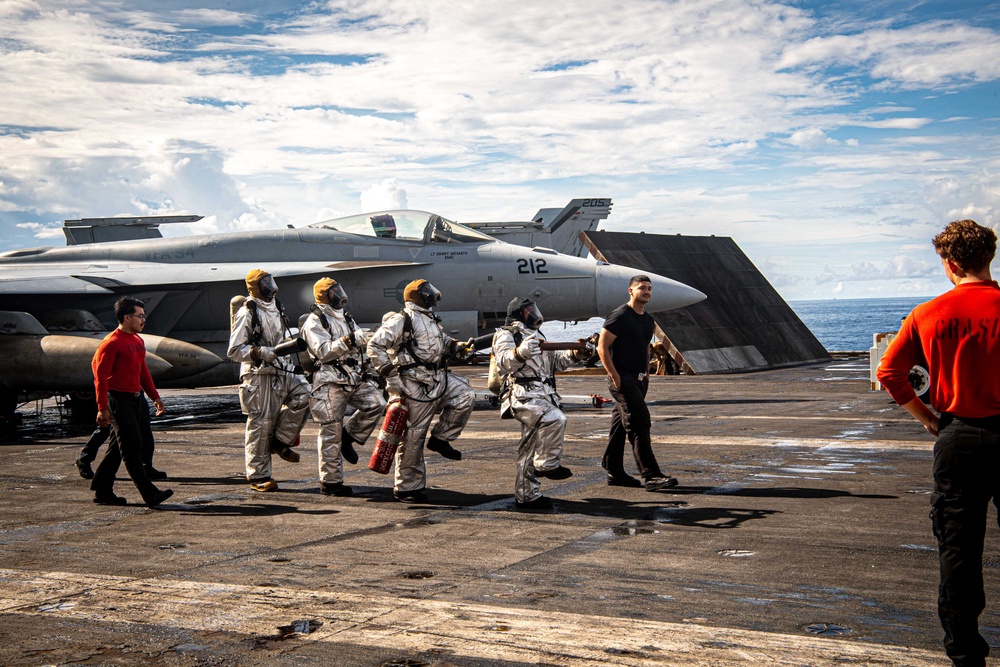DVIDS - Images - Nimitz Conducts Damage Control Drills [Image 1 of 2]
