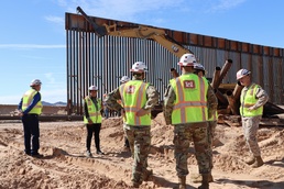 Senior Leaders tour border barrier project