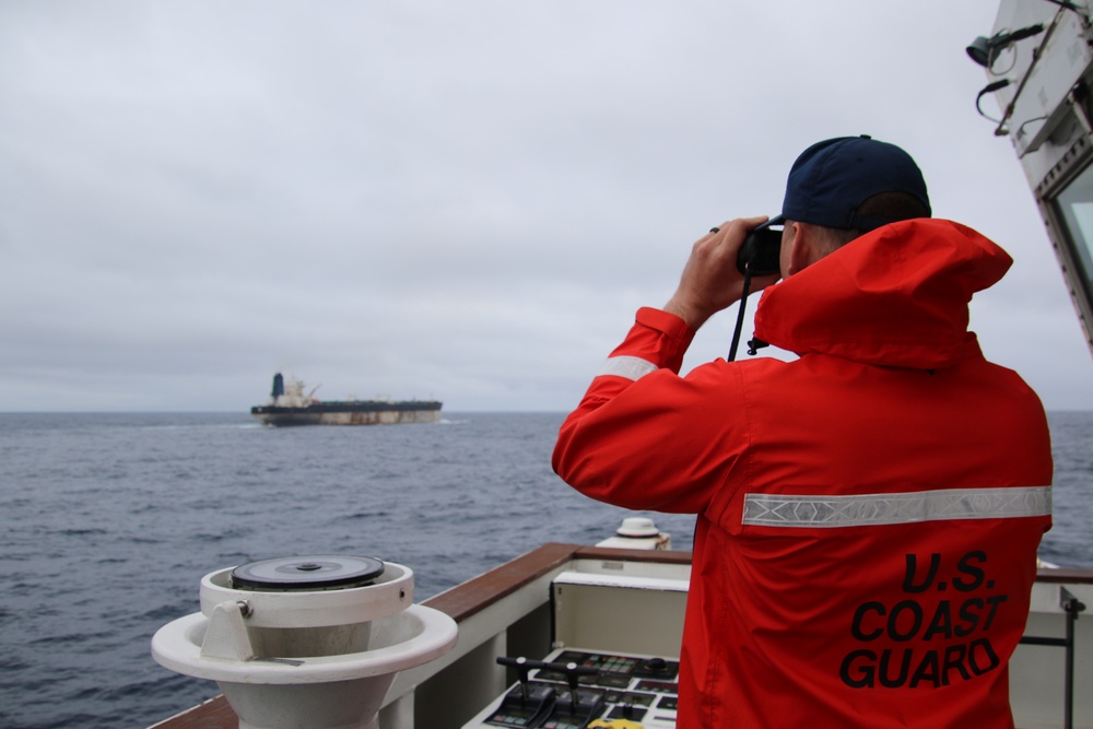 DVIDS - Images - Coast Guard Cutter Munro monitors oil tanker Bella 1 ...