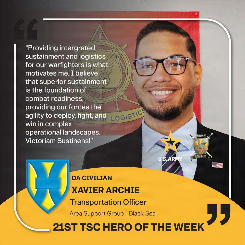 DVIDS - Images - 21st TSC Hero of the Week, Xavier Archie
