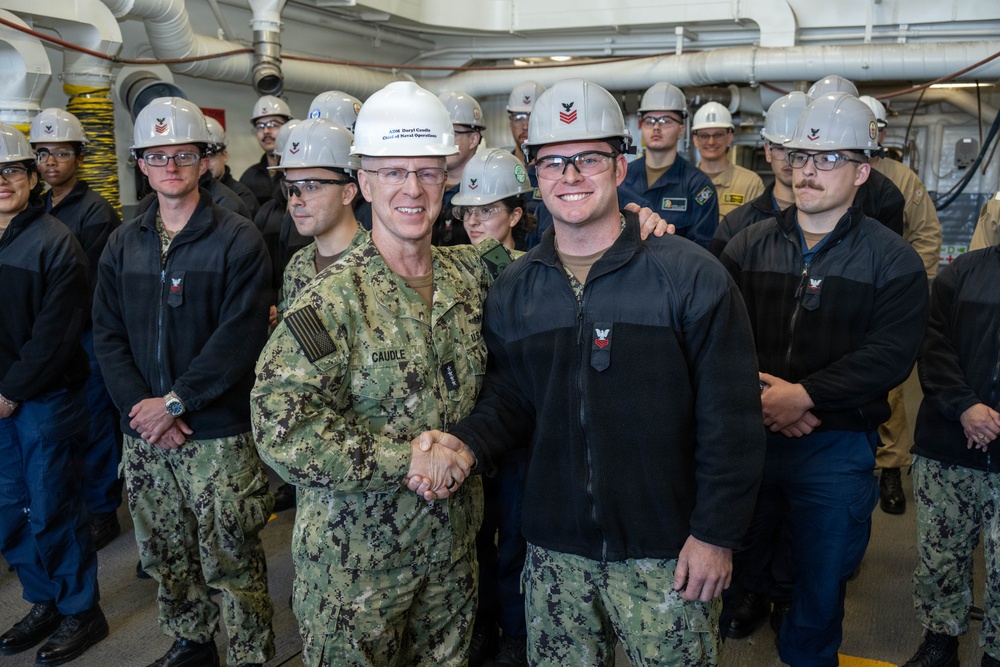 DVIDS - Images - CNO and MCPON tour General Dynamics Bath Iron Works ...