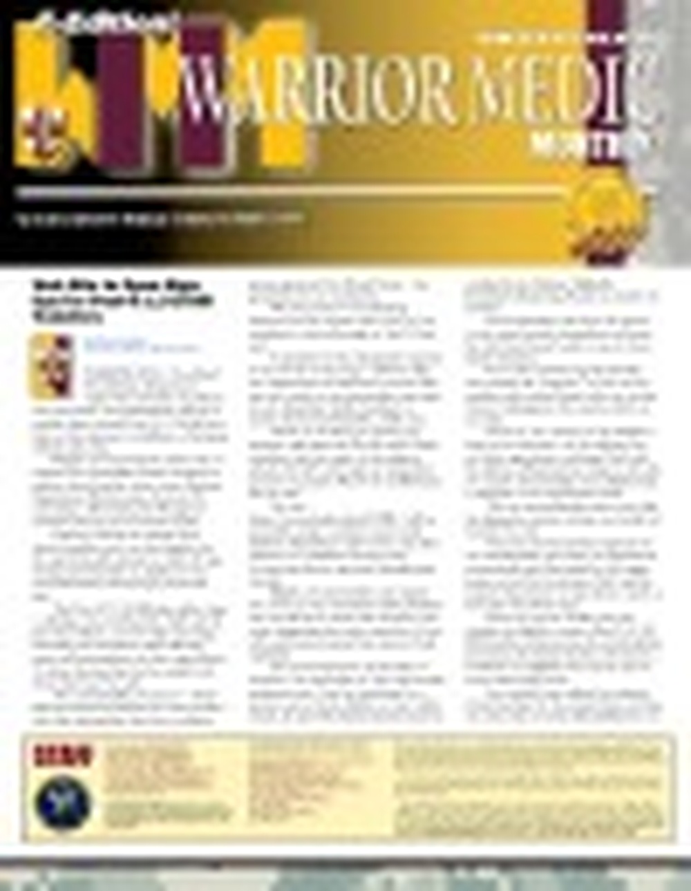 DVIDS - Publications - AR-MEDCOM Warrior Medic Monthly Newsletter - 07. ...