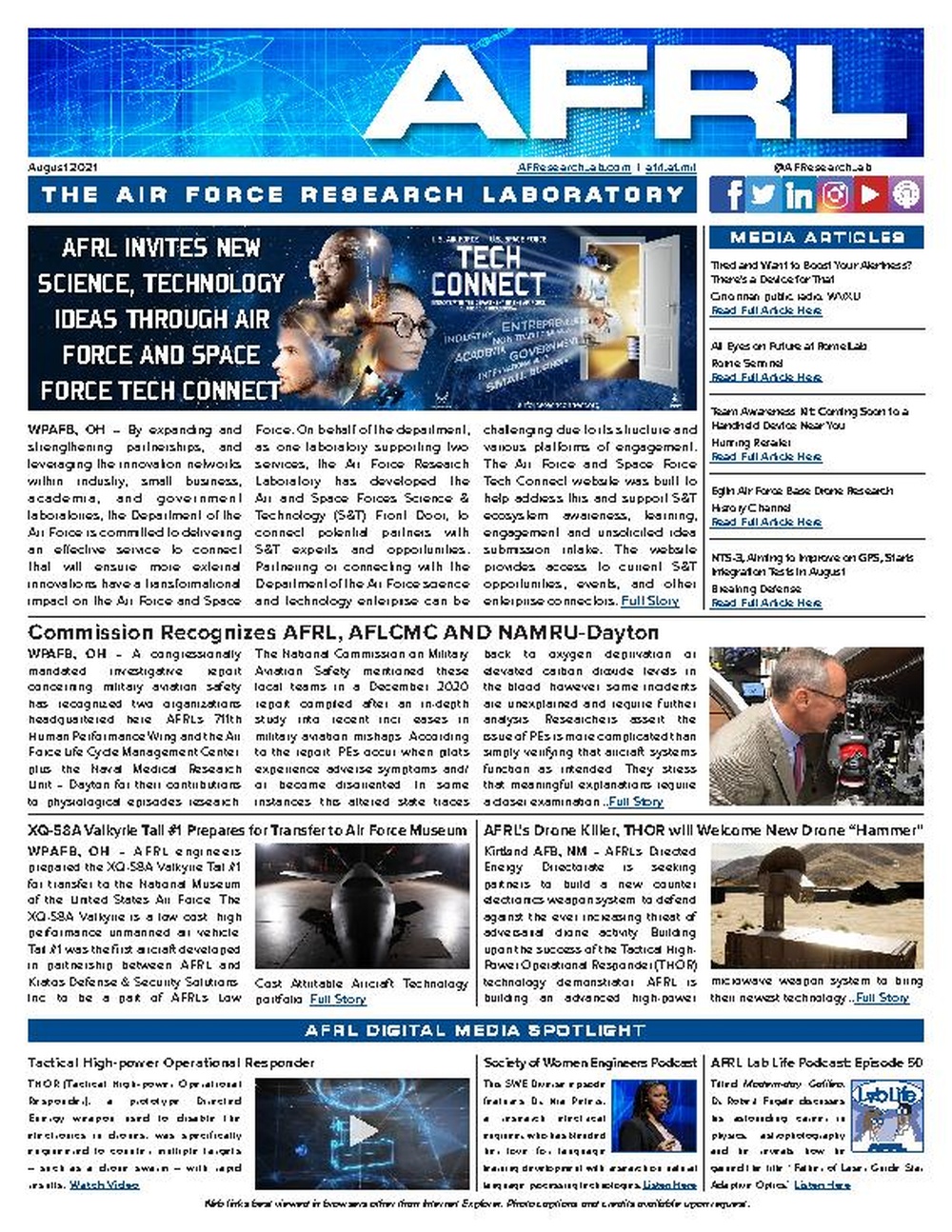 DVIDS - Publications - AFRL Newsletter - 08.17.2021
