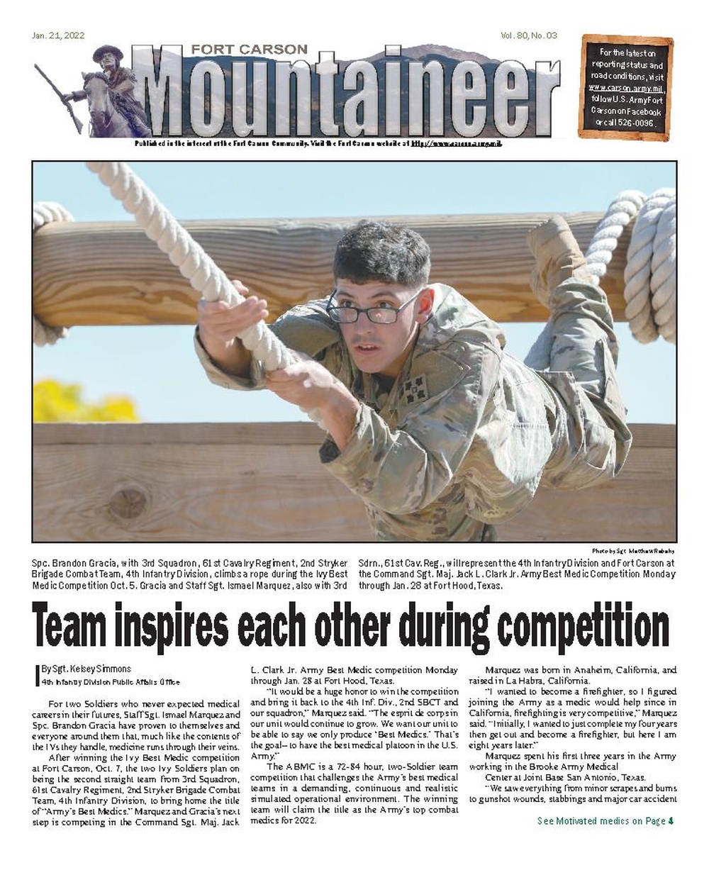DVIDS - Publications - Fort Carson Mountaineer - 01.21.2022