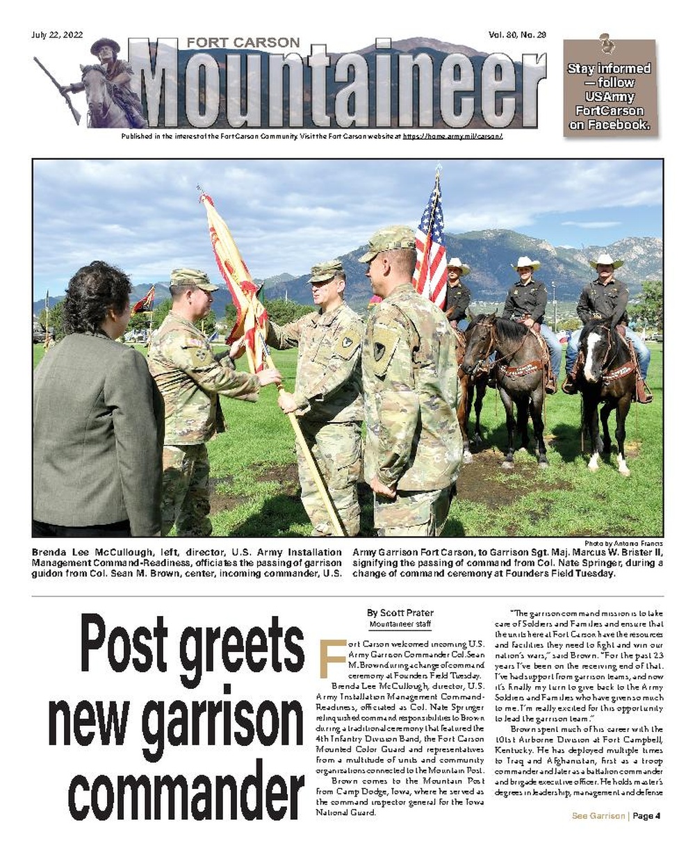 DVIDS - Publications - Fort Carson Mountaineer - 07.22.2022