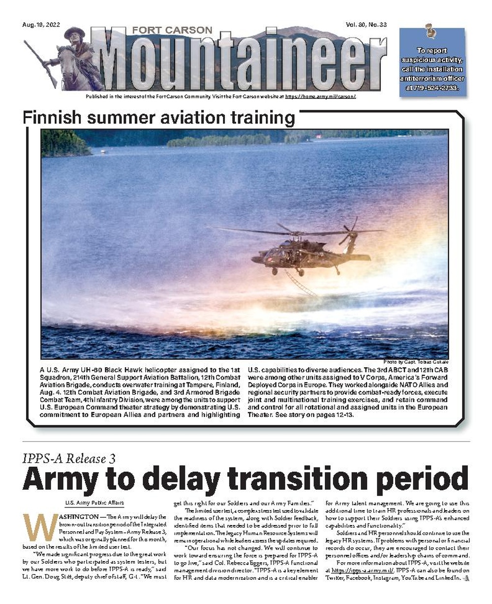 DVIDS - Publications - Fort Carson Mountaineer - 08.19.2022