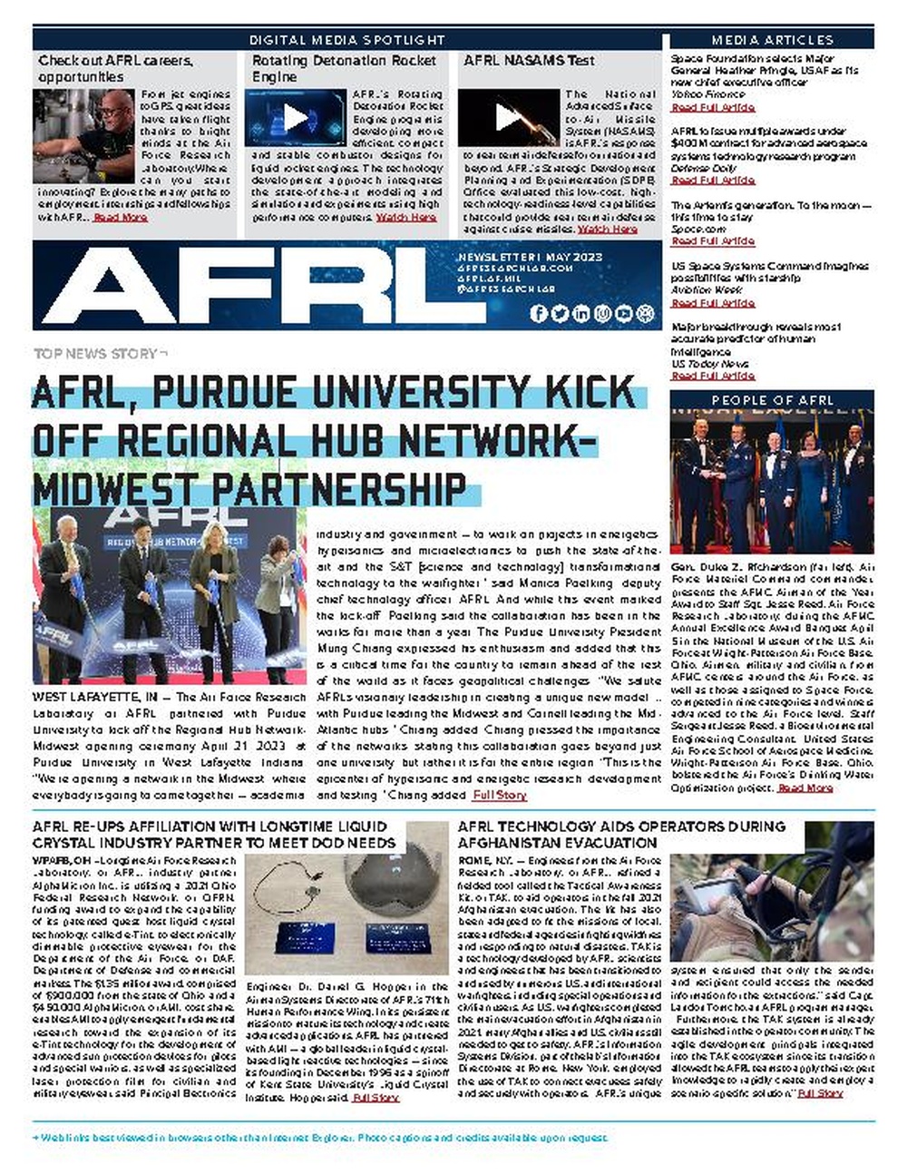 DVIDS - Publications - AFRL Newsletter - 05.09.2023