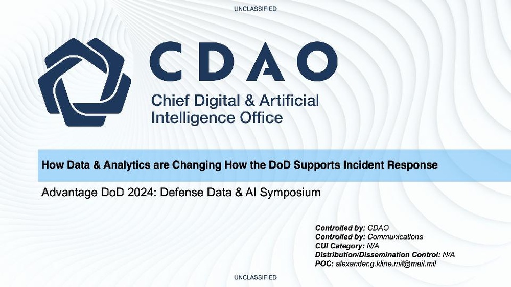 DVIDS - Publications - CDAO’s Advantage DoD 2024: Defense Data & AI ...